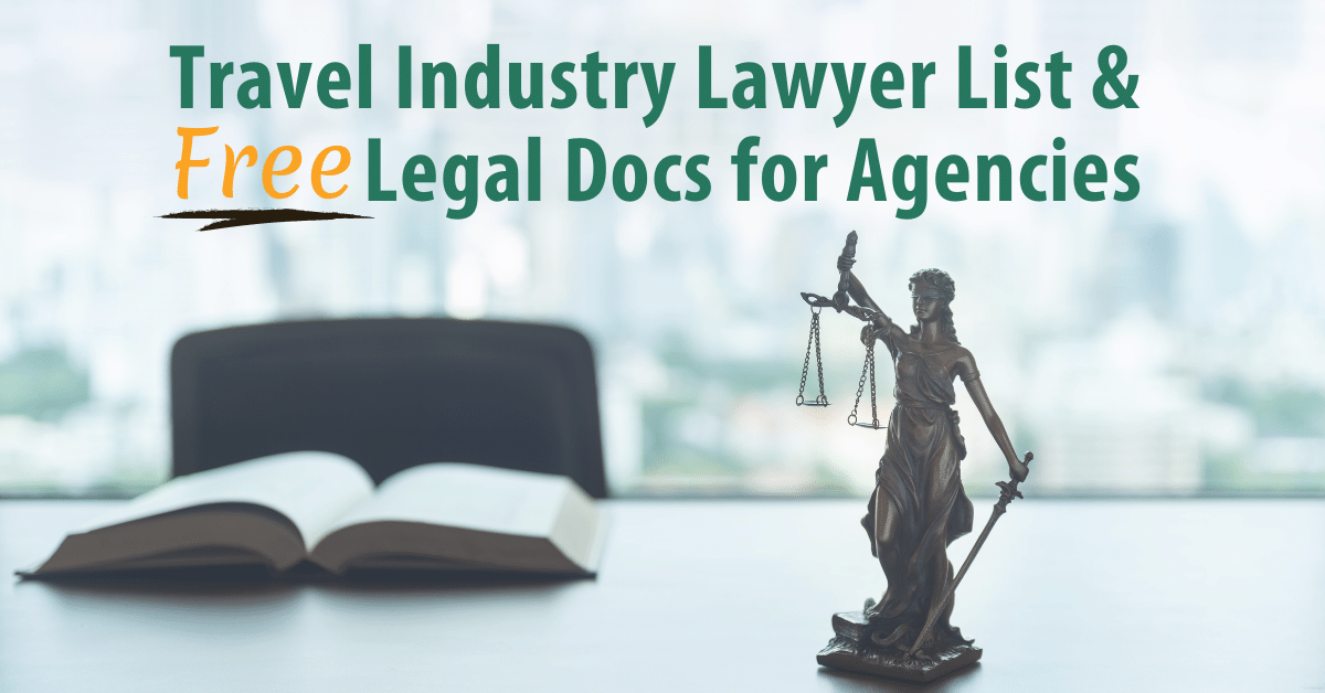 Travel Industry Lawyer List & Free Legal Docs for Agencies
